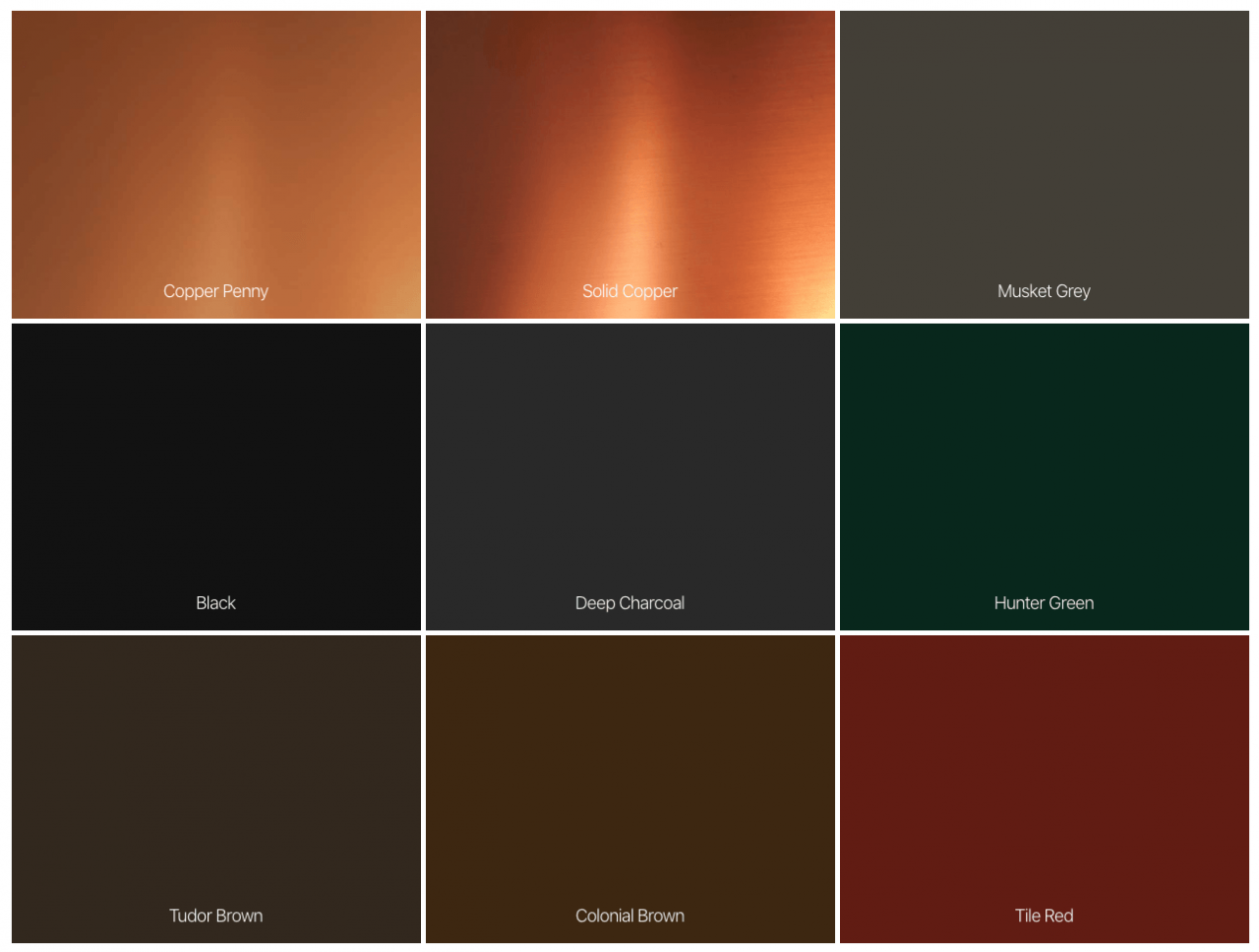 Metal Roofing Colors | METAL ROOF NC